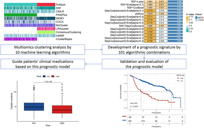 Multiple machine learning-based integrations of multi-omics data to identify molecular subtypes ...