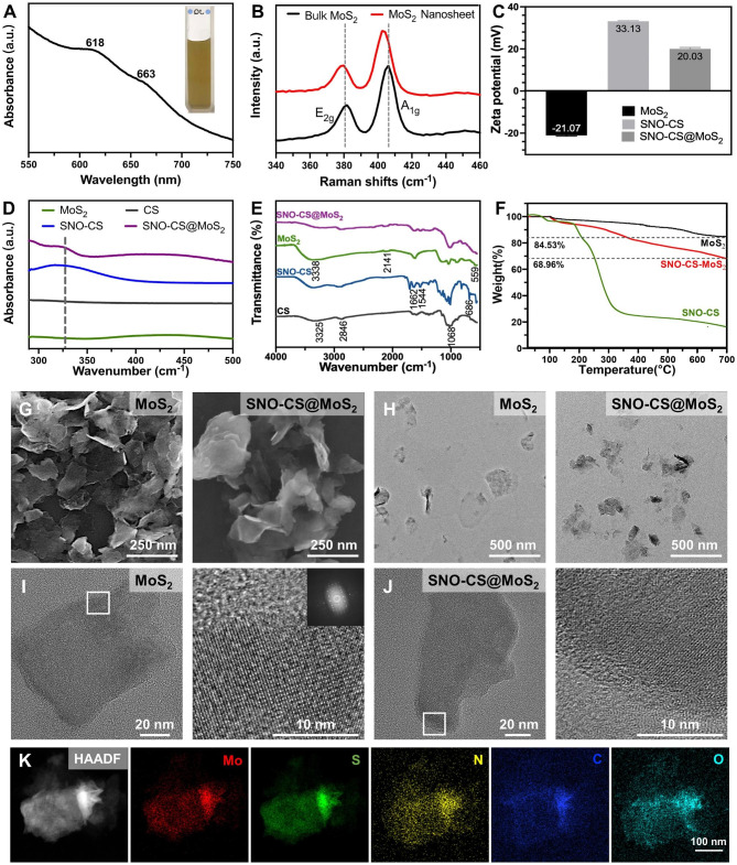 Functionalized MoS2-nanosheets with NIR-Triggered nitric oxide delivery and photothermal ...