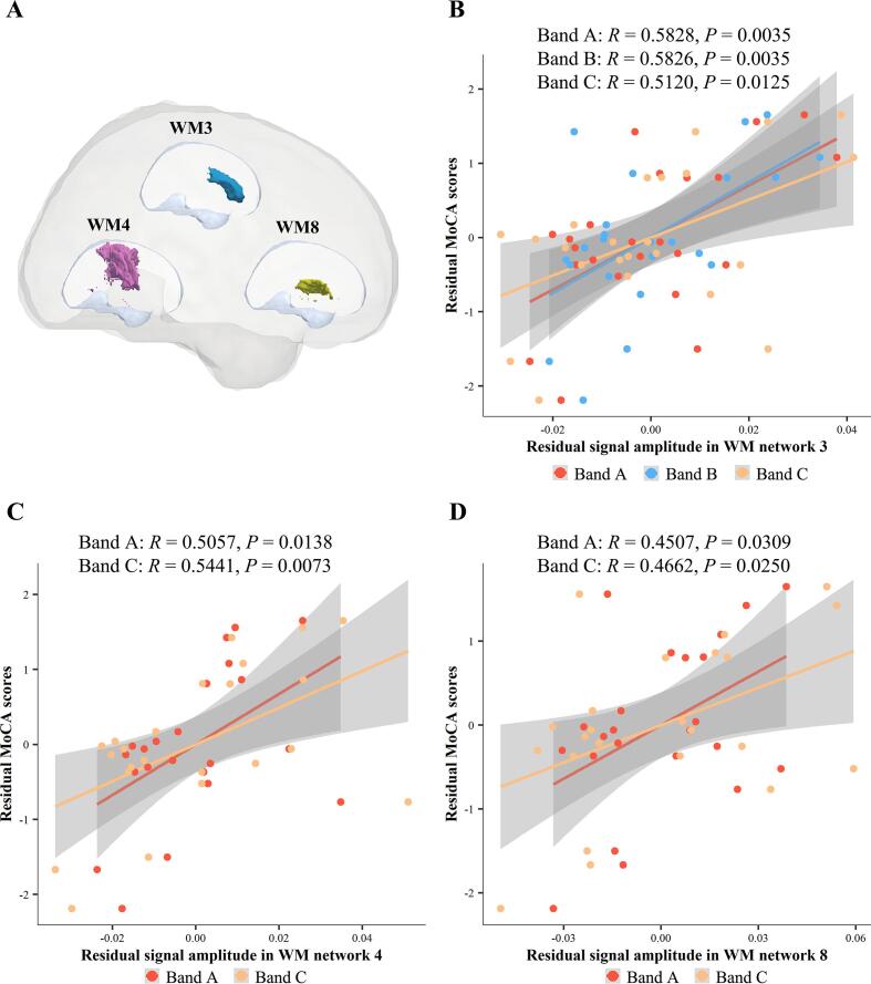 Frequency-dependent white-matter functional network changes associated with cognitive deficits ...