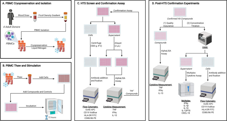 Adjuvant Discovery via a High Throughput Screen using Human Primary Mononuclear Cells - PMC