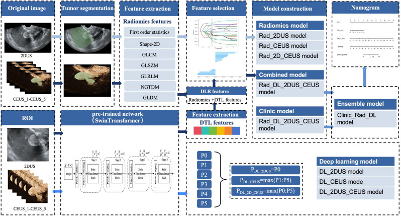 Multimodal ultrasound-based radiomics and deep learning for differential diagnosis of O-RADS 4–5 ...