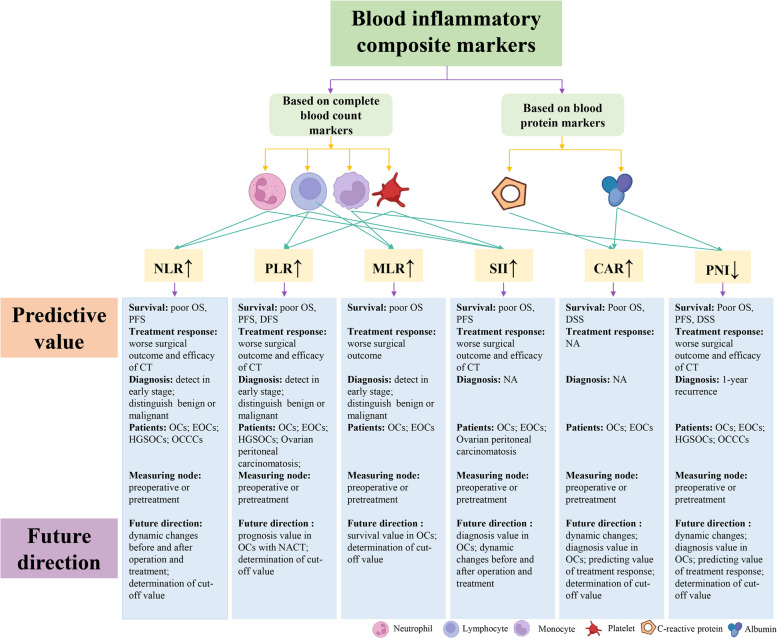 Independent predictive value of blood inflammatory composite markers in ovarian cancer: recent ...