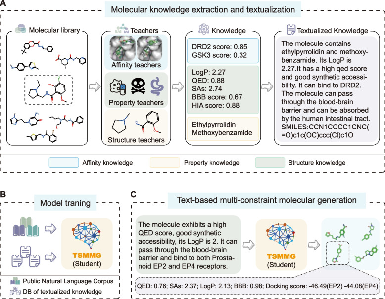 Instruction multi-constraint molecular generation using a teacher-student large language model - PMC