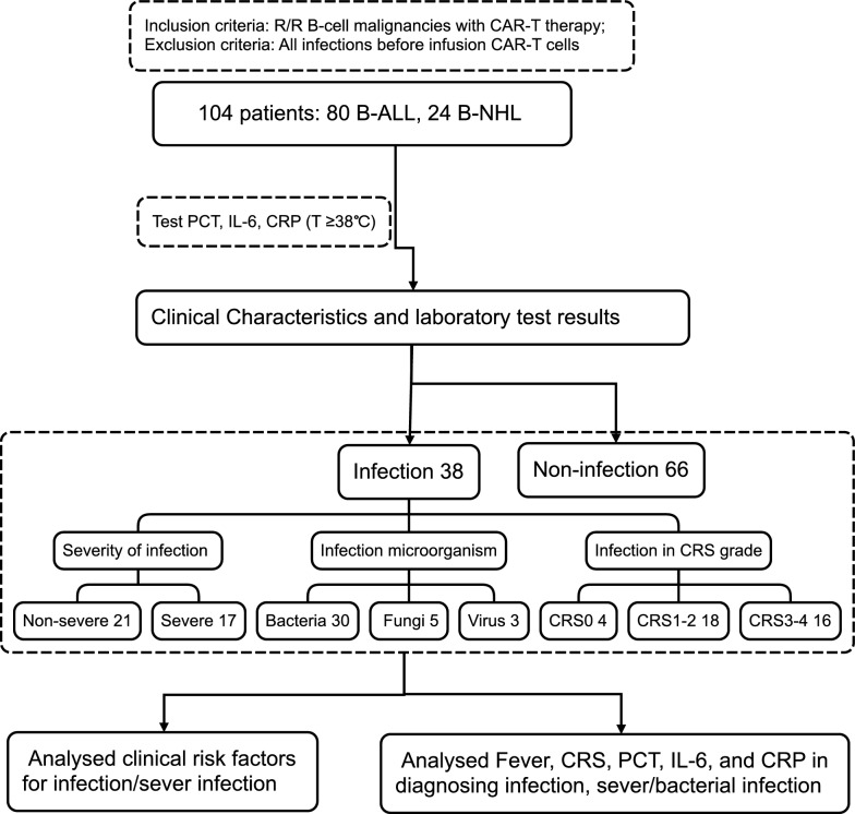 Rapid identification of early infections in febrile patients after CD19 target CAR-T cell ...