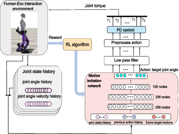 Robust walking control of a lower limb rehabilitation exoskeleton coupled with a musculoskeletal ...