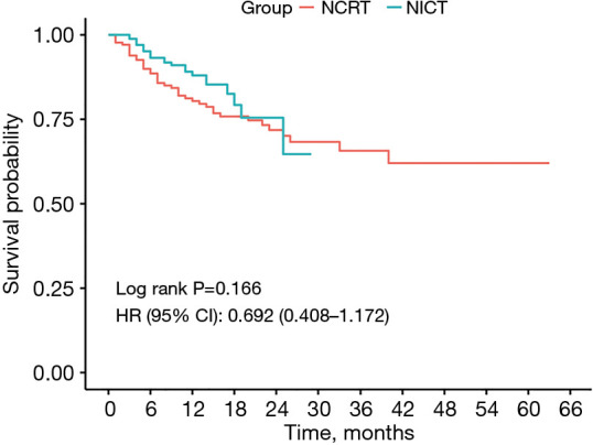 Comparison of neoadjuvant chemotherapy plus immunotherapy versus chemoradiotherapy for ...