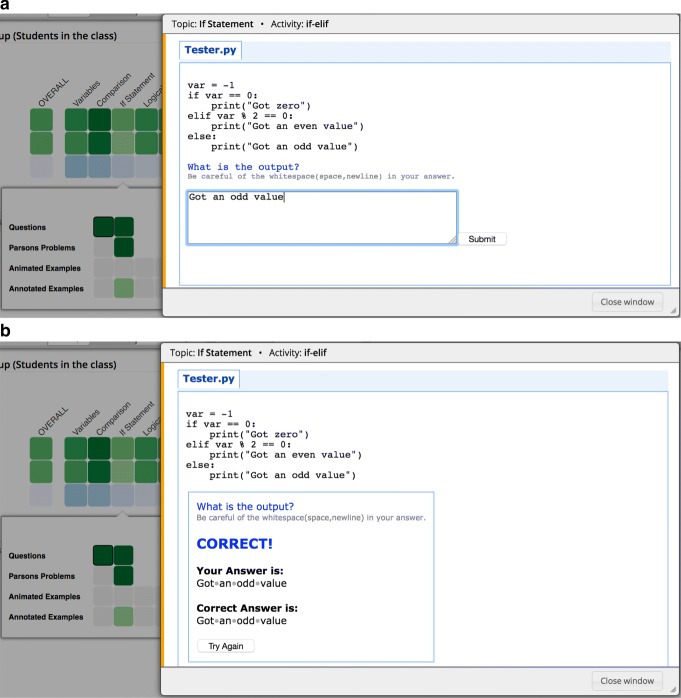 An integrated practice system for learning programming in Python ...