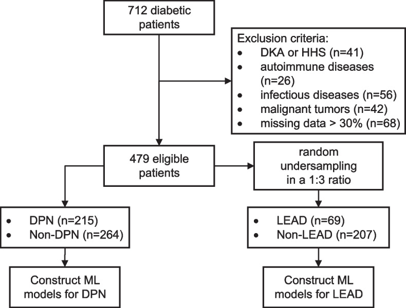 Interpretable machine learning models for detecting peripheral neuropathy and lower extremity ...