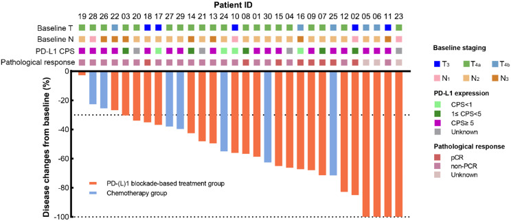 Neoadjuvant PD-(L)1 blockade with or without chemotherapy versus chemotherapy alone in mismatch ...