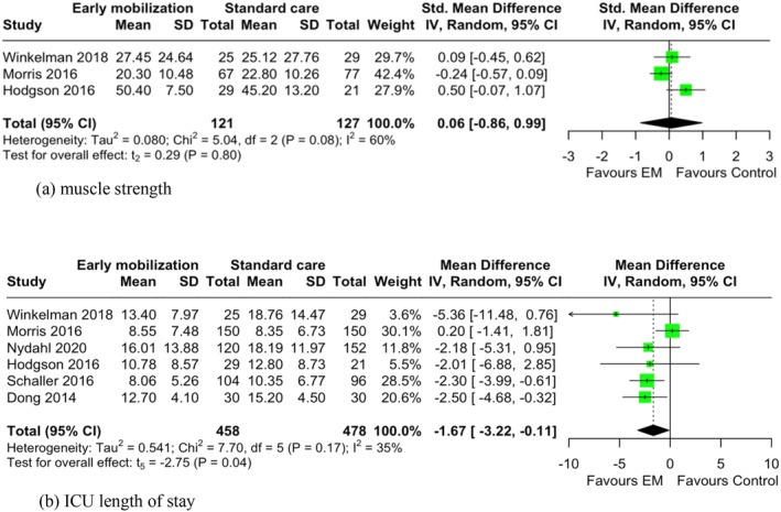 Nurse‐involved early mobilization in the intensive care unit: A systematic review and meta ...