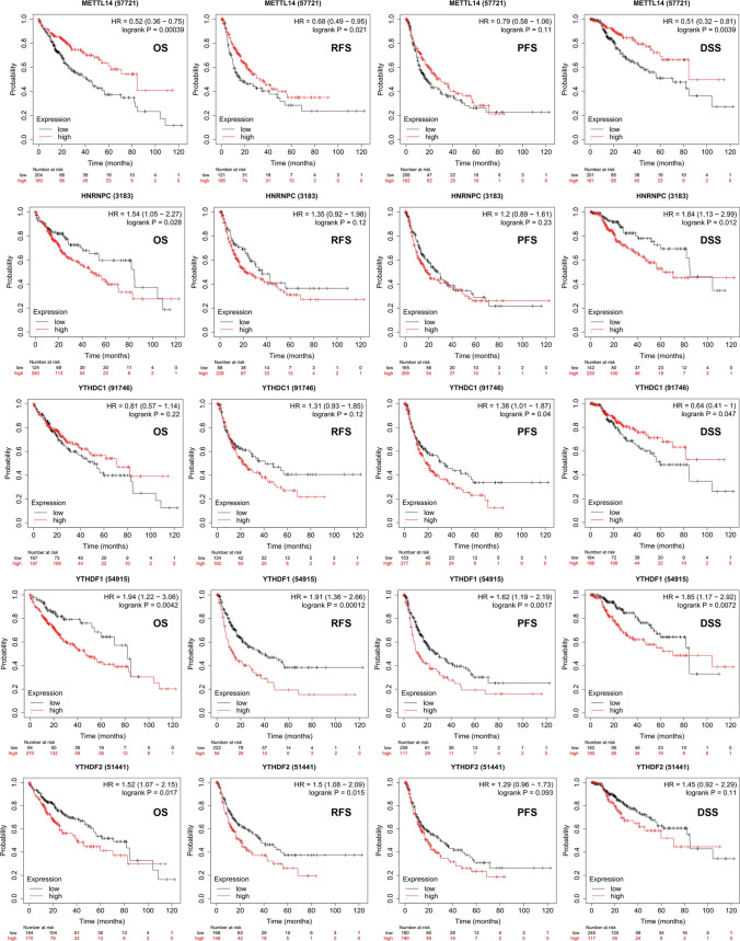 Systematic analysis of the expression profile and prognostic significance of m6A regulators and ...