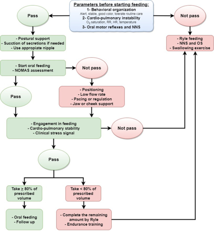 The transition from tube feeding to oral feeding algorithm in preterm infants: case-control ...