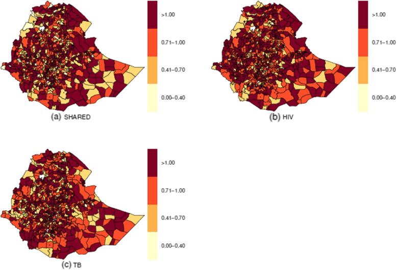 Joint spatiotemporal modelling of tuberculosis and human immunodeficiency virus in Ethiopia ...
