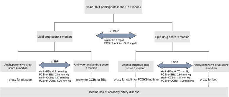 Association of genetic variants related to combined lipid-lowering and antihypertensive ...