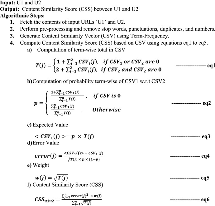Detecting and classifying online health misinformation with ‘Content Similarity Measure (CSM ...