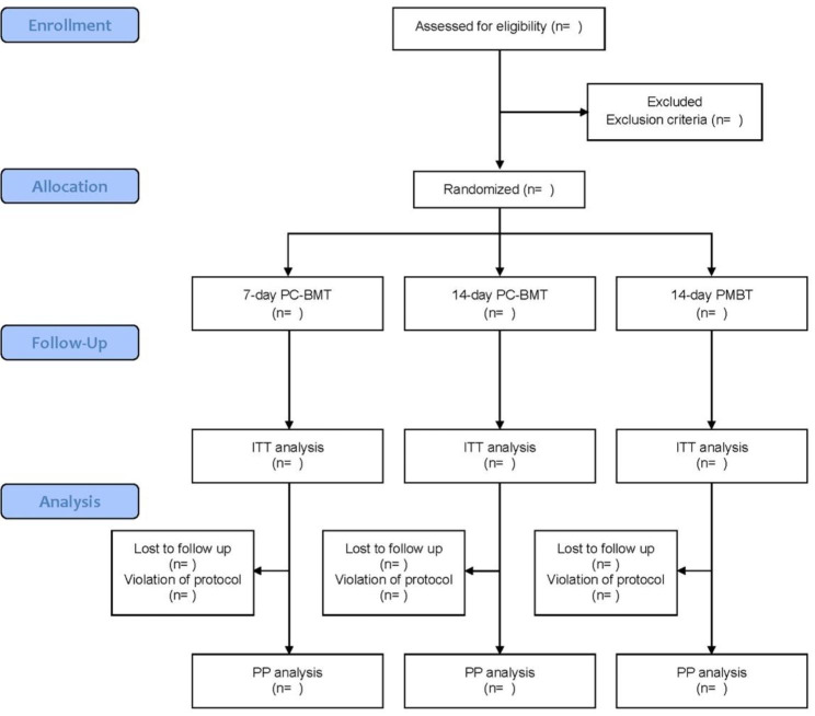 Efficacy comparison of 7- and 14-day P-CAB based bismuth-containing quadruple regimen with PPI ...