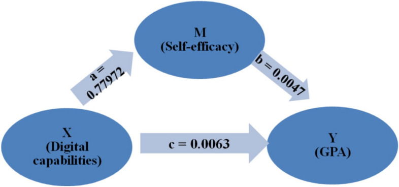 Relationship between digital capabilities and academic performance: the mediating effect of self ...